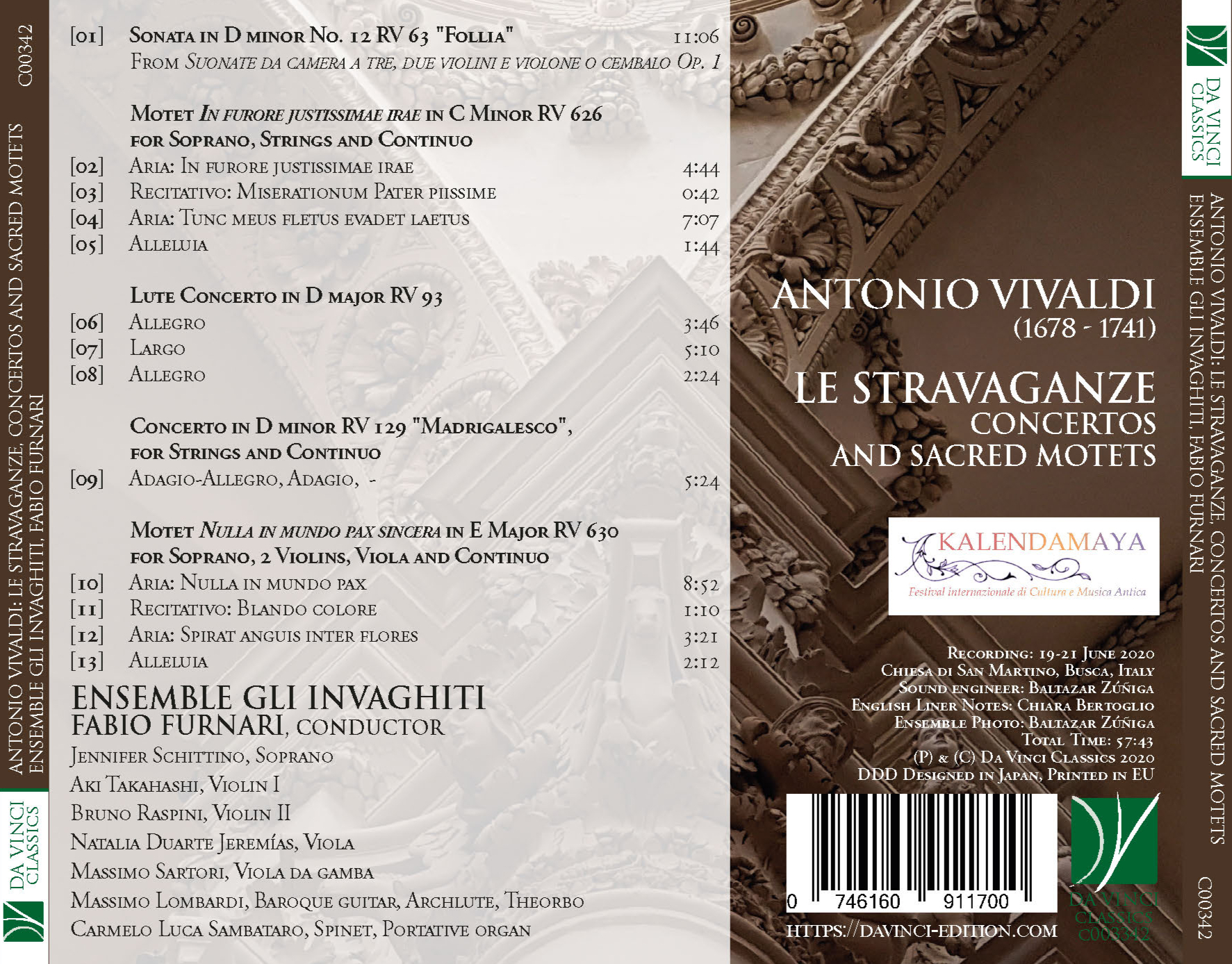 DA VINCI PUBLISHINGAntonio Vivaldi: Le Stravaganze, Concertos and ...