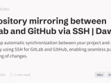 Repository Mirroring Between Gitlab And Github Via Ssh Dawid Ryłko