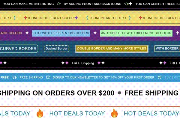 Shopify Scrolling Text Marquee Section Dawnify Themes