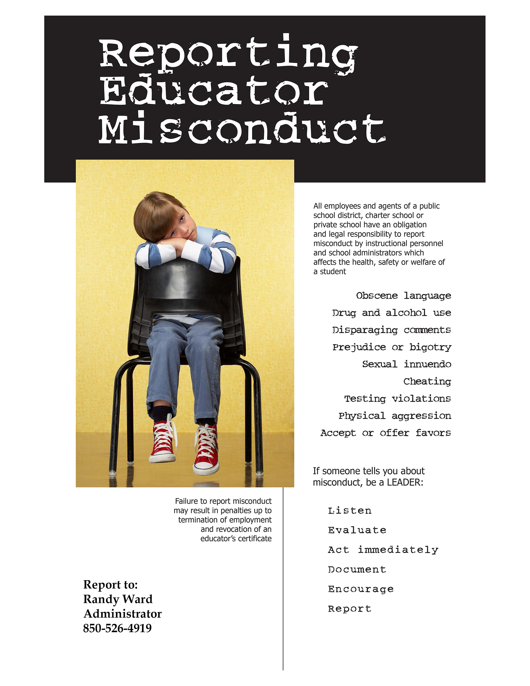 Reporting Educator Misconduct – Dayspring Christian Academy