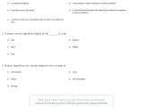Quiz Worksheet Computer Algorithm Design Optimization Db Excel