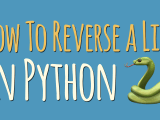 How To Reverse A List In Python Dbader Org