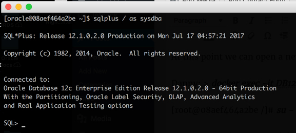 Using the Oracle Instant Client with Docker and Oracle DB12c - dbaonTap