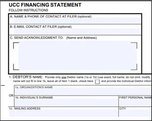 Uniform Commercial Code Ucc Filings All States Order Form Dbi