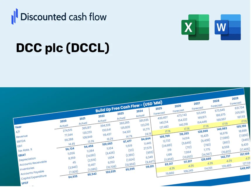 Dcc Dccl Dcf Excel Template Dcfmodeling