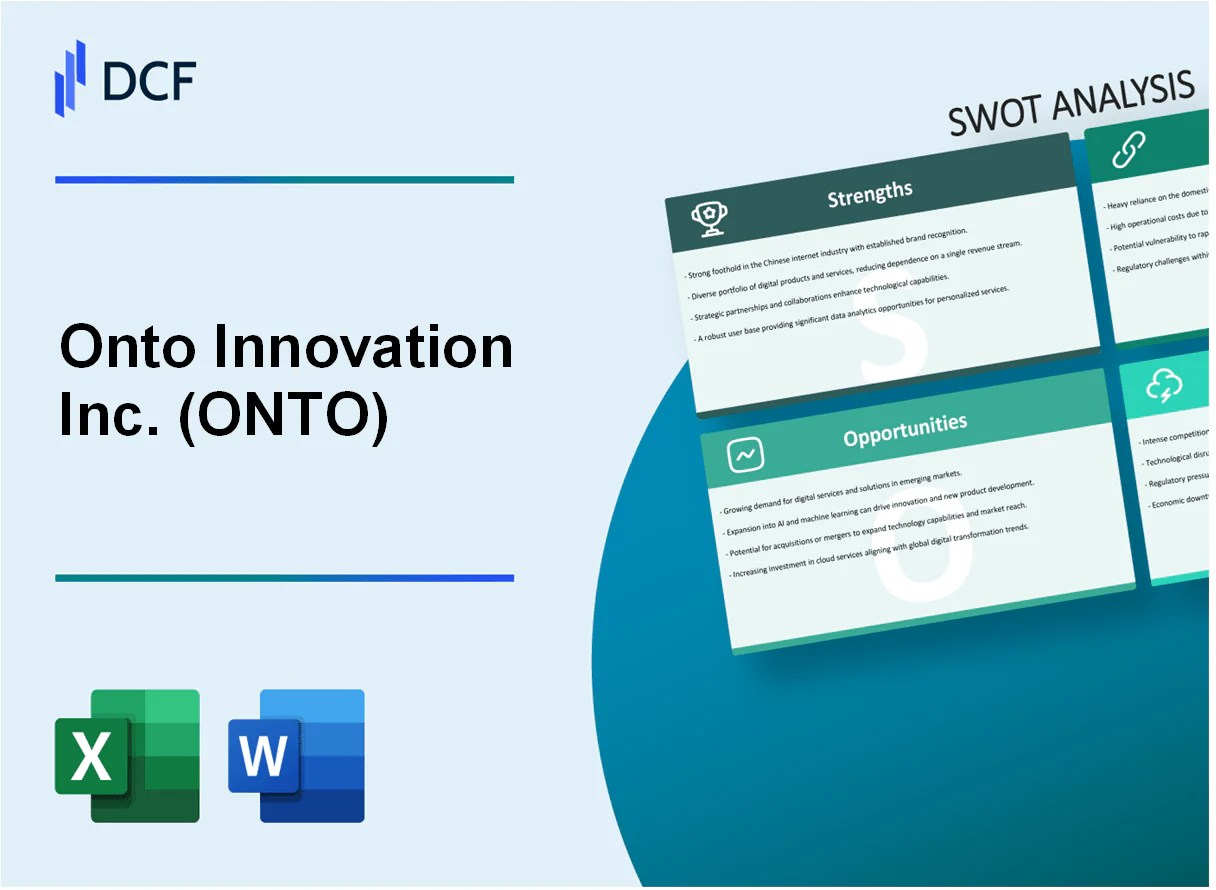 Onto Innovation Inc Onto Swot Analysis Dcfmodeling