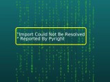 Import Could Not Be Resolved Reported By Pyright Python News Code