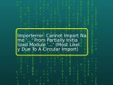 Importerror Cannot Import Name From Partially Initialized Module