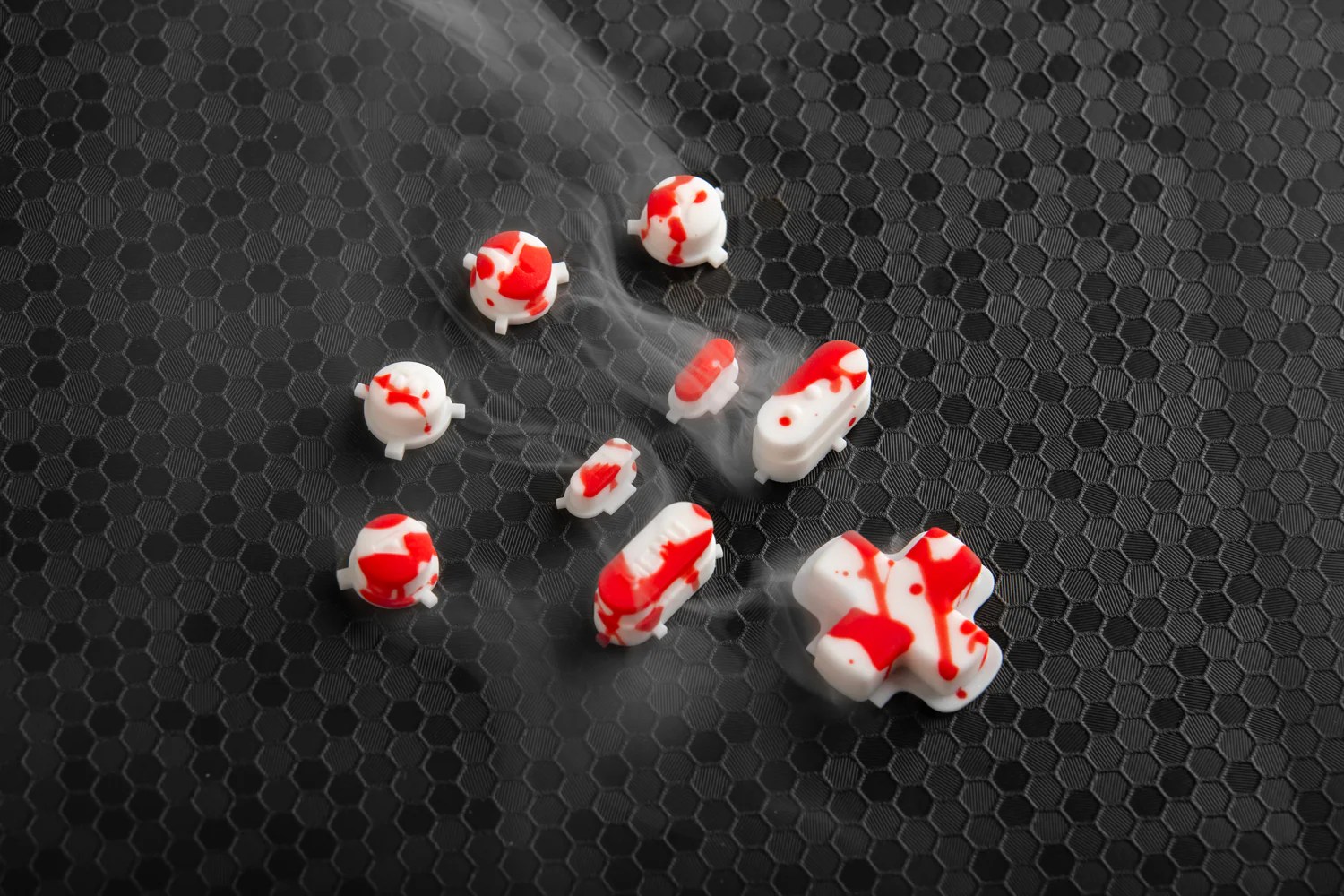 Blood Splat Steam Deck Button Set Deck Buttons