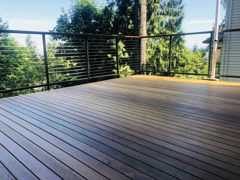 Ipe deck with cable railing | Deck Masters, LLC