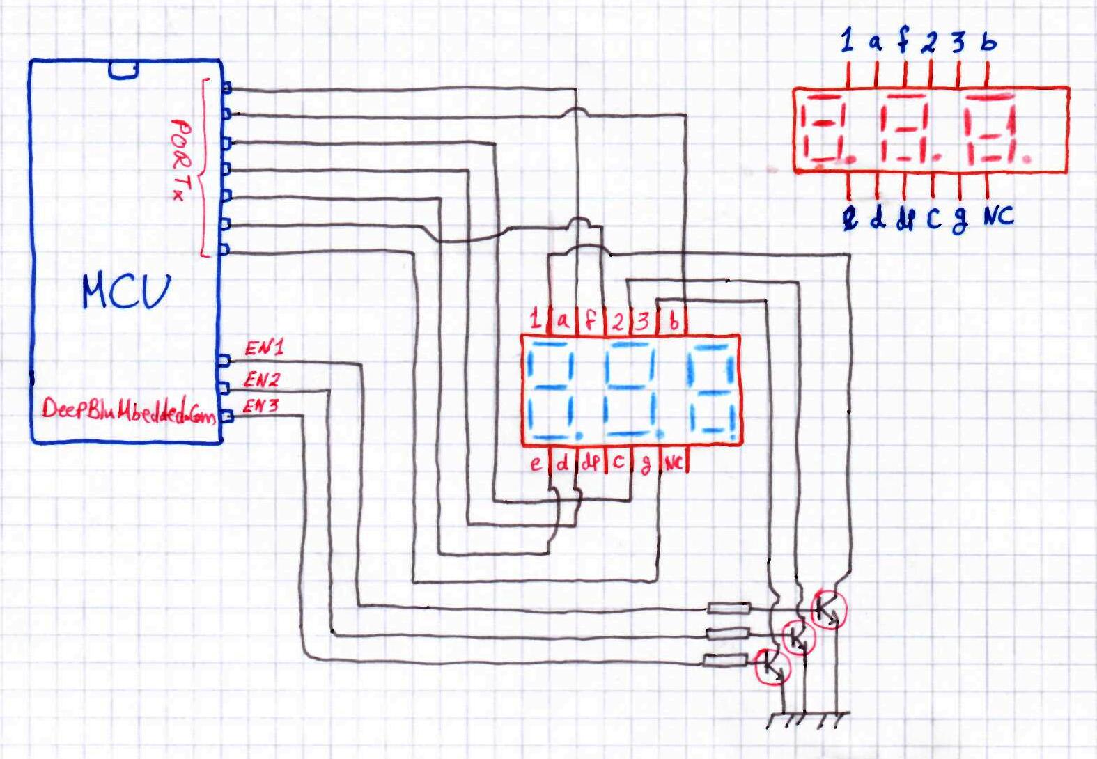 3 Digit 7 Segment Display Counter Circuit