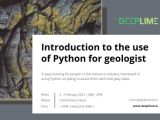 Introduction To The Use Of Python For Geologist Deeplime
