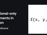 Positional Only Arguments In Python Deepsource