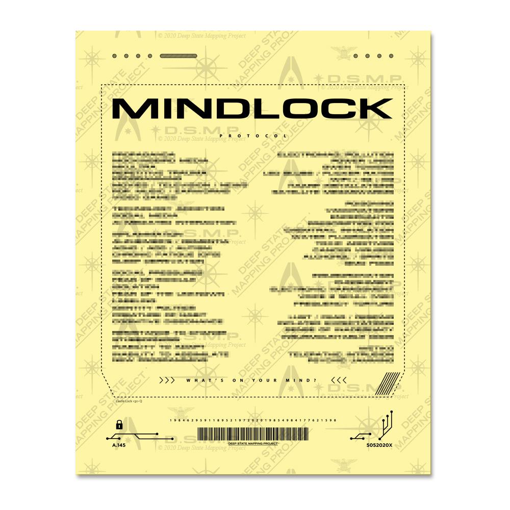 Mindlock Protocol 8.5 x 11″ Cardstock – DEEP STATE MAPPING PROJECT