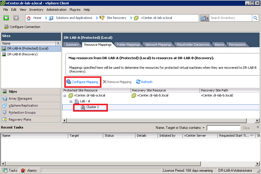 How To: VMware Site Recovery Manager 5 - Part 6: Inventory mappings ...
