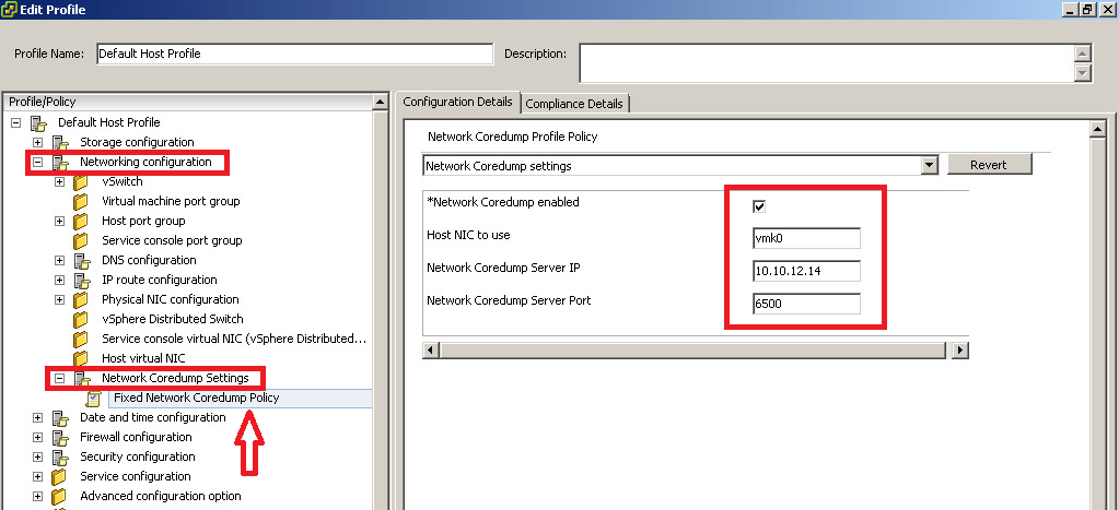 Configure vSphere ESXi Dump Collector | Default Reasoning