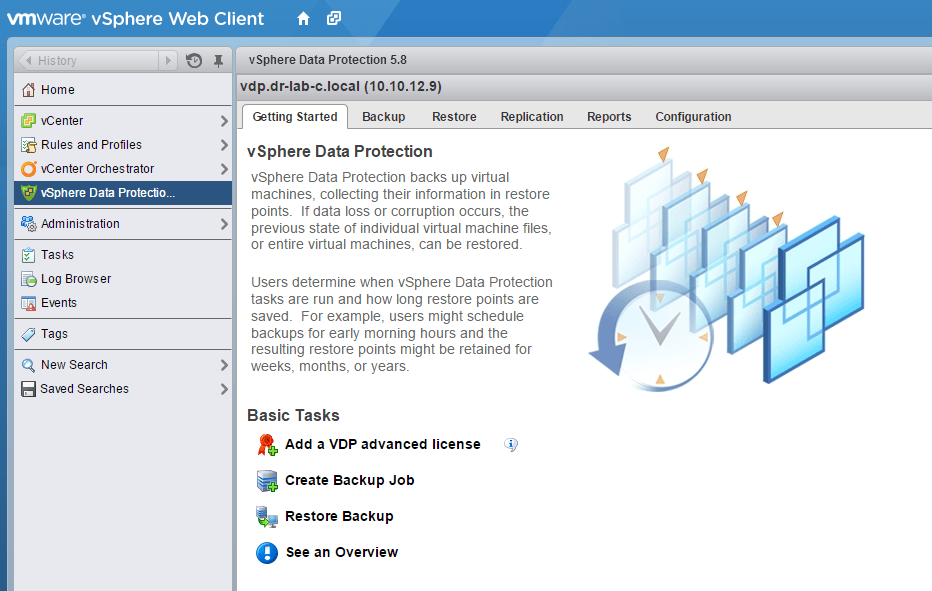 How to install and configure VMware vSphere Data Protection 5.8
