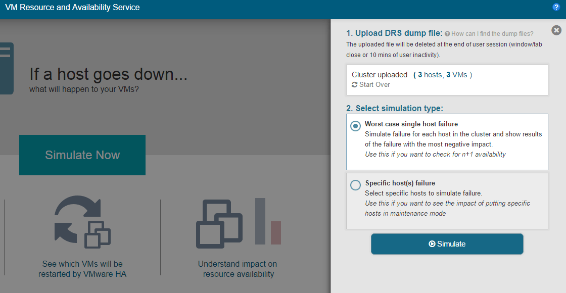 How to use VM Resource and Availability Service (vRAS) | Default Reasoning