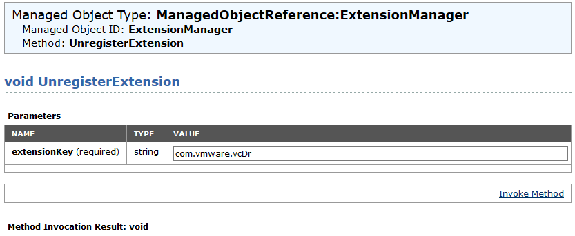 How to remove SRM extension from vCenter Server | Default Reasoning