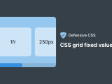 Defensive Css Css Grid Fixed Values