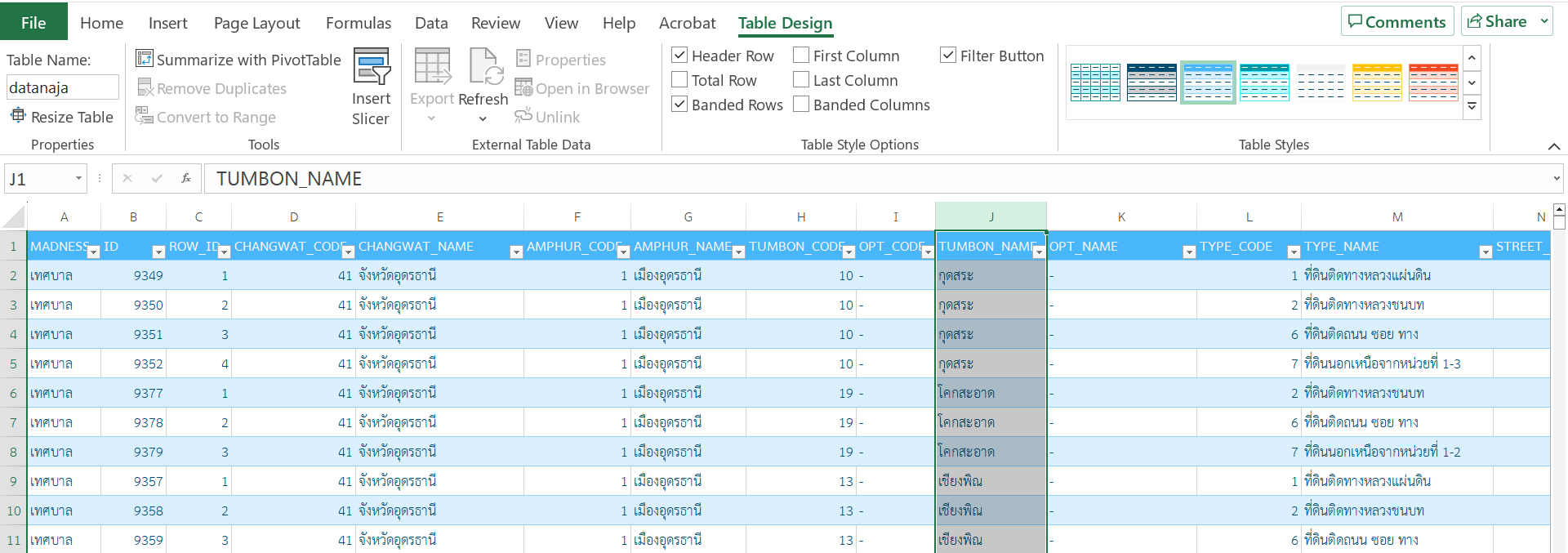 Excel Tables - Def Excel