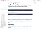 Angular Testing Library By Testing Library A Angular Template Built