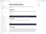 React Testing Library By Testing Library A React Template Built At