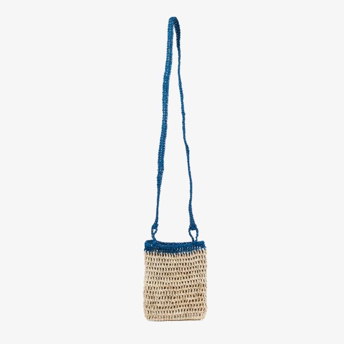 Fique rectangular Bag blue - Denicheuse