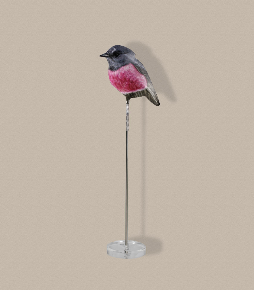 Pink Robin Rod Bird - Denicheuse