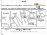 Science Lesson Plan Models And Scale 6th Grade The Center For