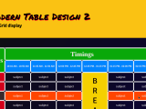 Table Design Layouts