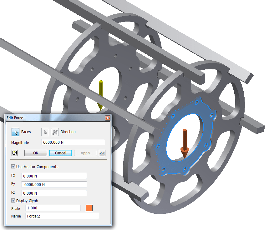 Autodesk Inventor 2012 | Stress Analysis Loads