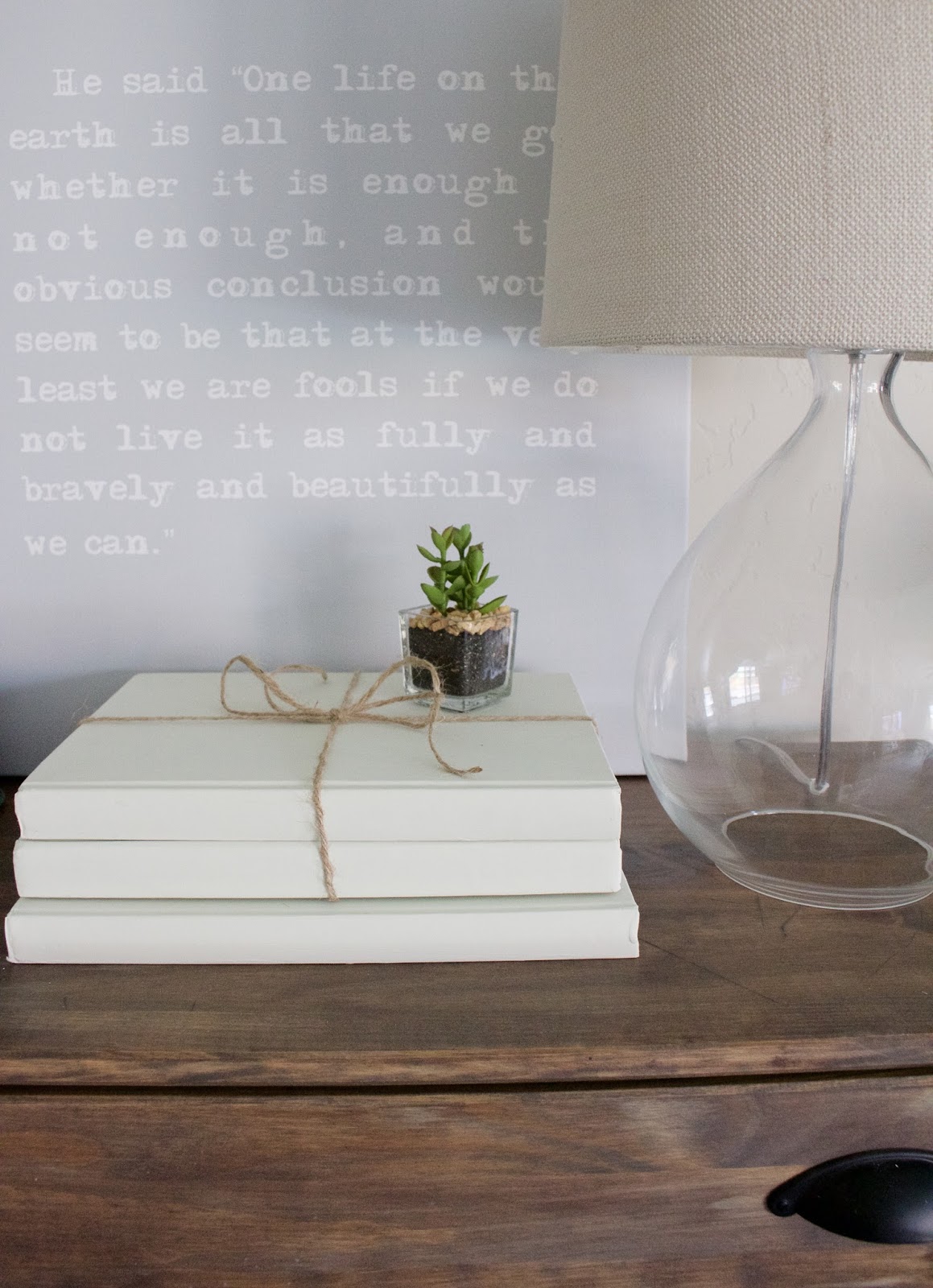 Chalk Painted Books - Designed Simple