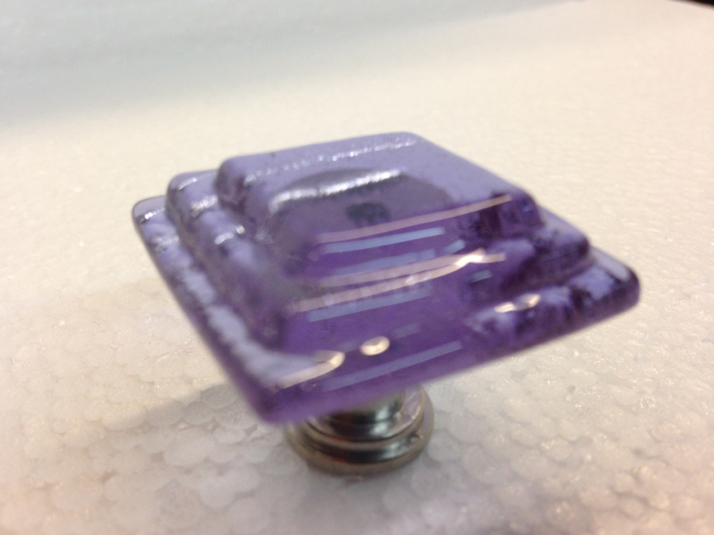 Square Glass Cabinet Knobs|Designer Glass Mosaics