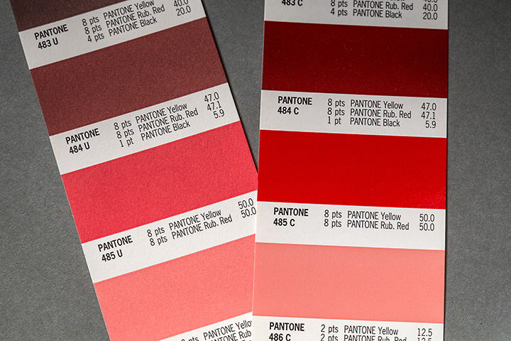 Neat Pantone 483 U Coca Cola Red