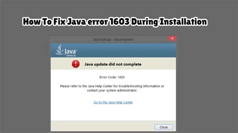 Java Install Error 1603 Windows 10 Contentlasopa - Best Gradient Designs in Full HD