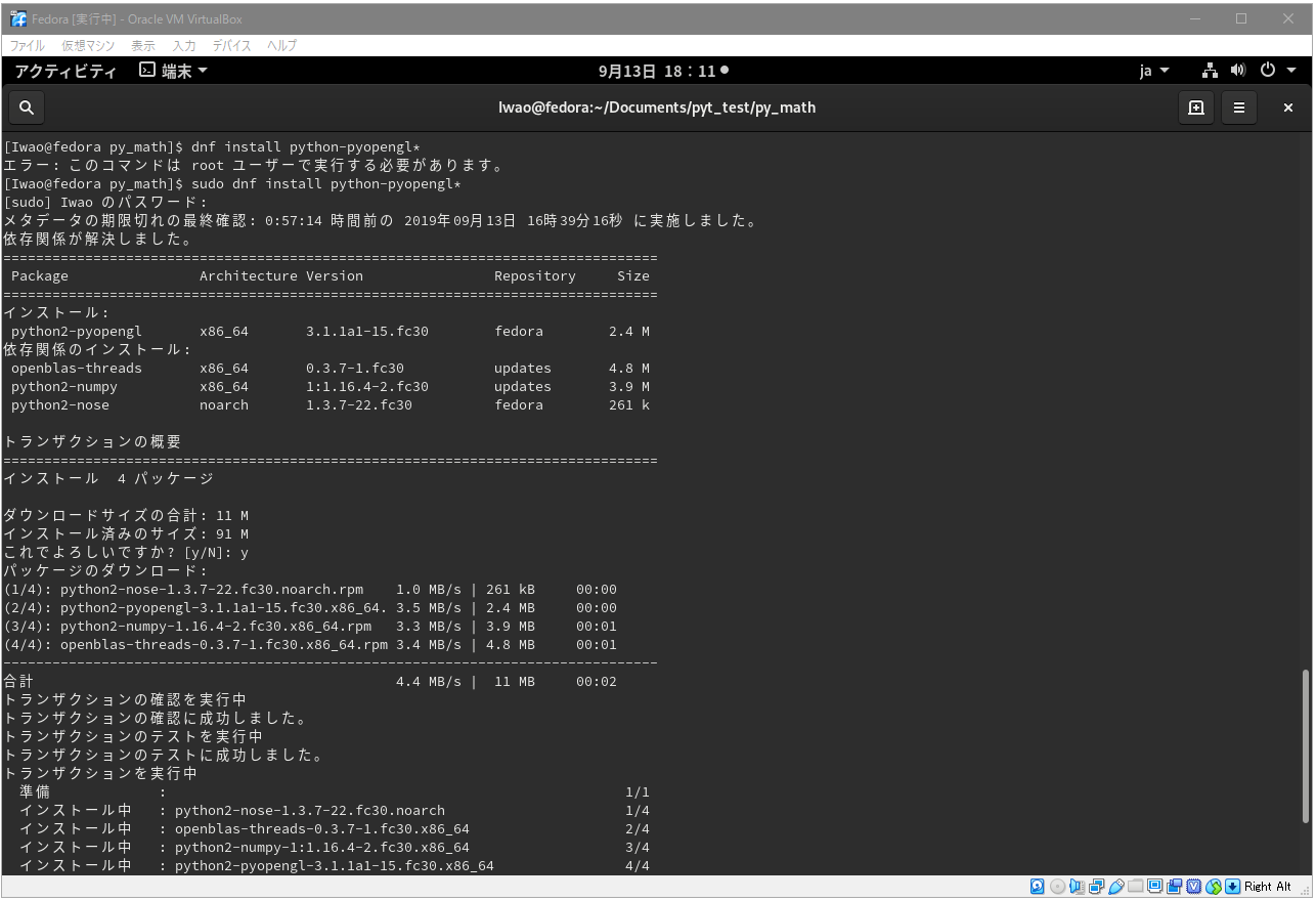 PyOpenGL インストール - IwaoDev
