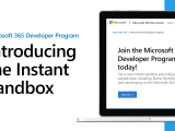 Microsoft 365 Developer Program Launches New Instant Sandbox With Teams