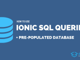 How To Use Ionic Sqlite Queries Pre Populated Database Devdactic