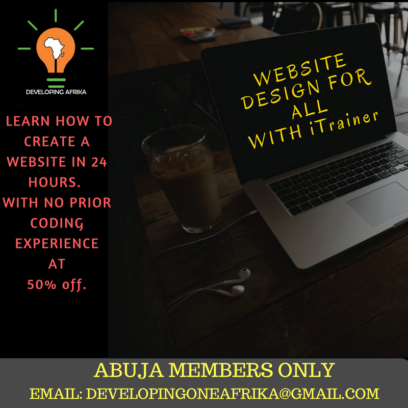 Training Alert (Website Designer/Event Planner, Make Up Artist/Blinged Shirt Making/ SFX MakeUp ...