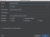 Create A Java Class Or Type Android Studio Android Developers