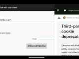 Multi Tasking With Partial Custom Tabs Web On Android Chrome For