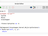 Rhino Grasshopper Scripting Python