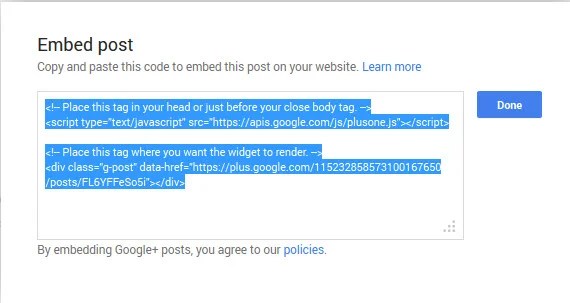 How to embed a Google Plus and Twitter Post - Devetol.com