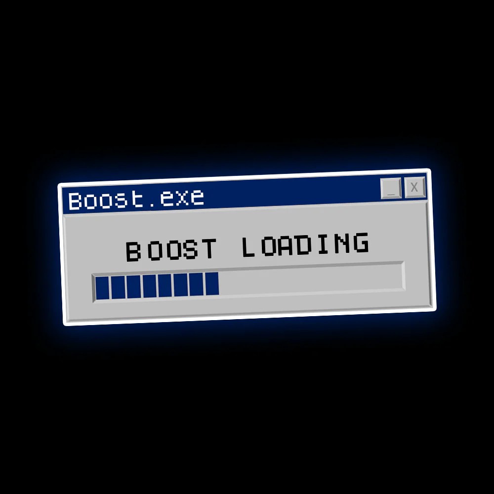 Boost Loading Sticker Devl Designs Australia