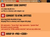 How To Display Code Snippet In Html Properly Dev Coffee