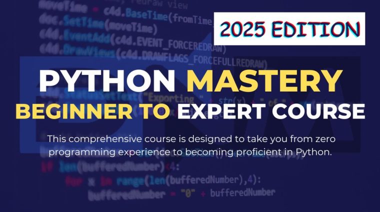 Python Programming Mastery From Beginner To Expert - Classic City Texture - Full HD