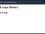 Php Loops Basics For Beginners Devpractical