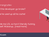 Why Did The Developer Go Broke Because He Used Up All His Cache ёяшвёяшвёяшвёяшвёяшв