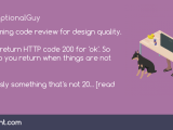 Performing Code Review For Design Quality So You Return Http Code 200